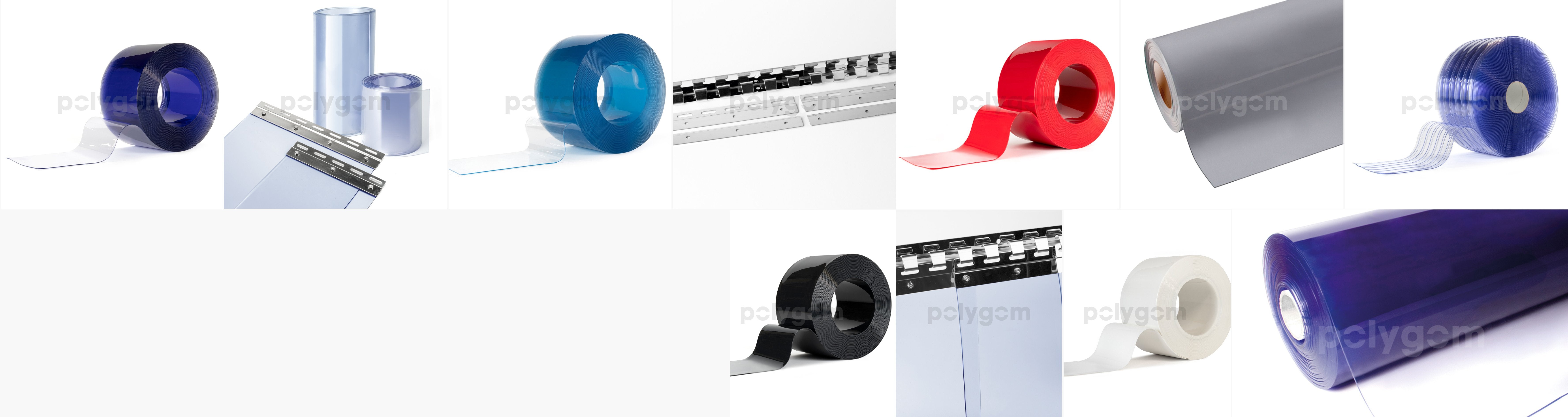 PVC FLEXIBLE planchas y rollos de lamas | Polygom.es